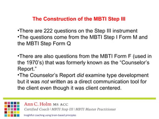 Mbti Step Iii Tc Apt | PPT