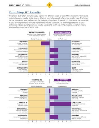 Mbti step ii profile report | PDF