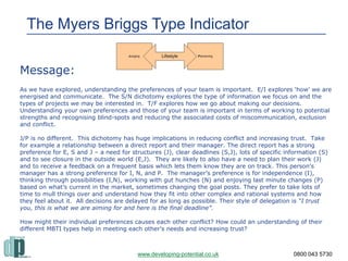 Myers Briggs Type Indicator (MBTI) & Team Building | PDF