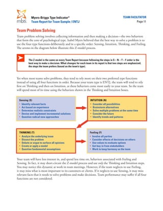 Mbti team facilitator report | PDF