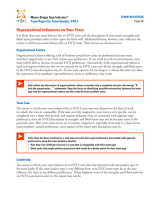 Mbti team facilitator report | PDF
