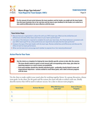 Mbti team facilitator report | PDF