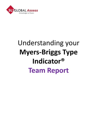 MBTI Team Report | PDF