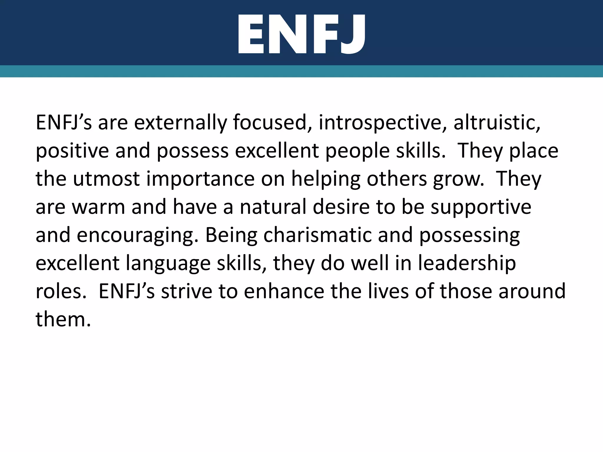 Best Careers for Your Personality Type MBTI | PPTX