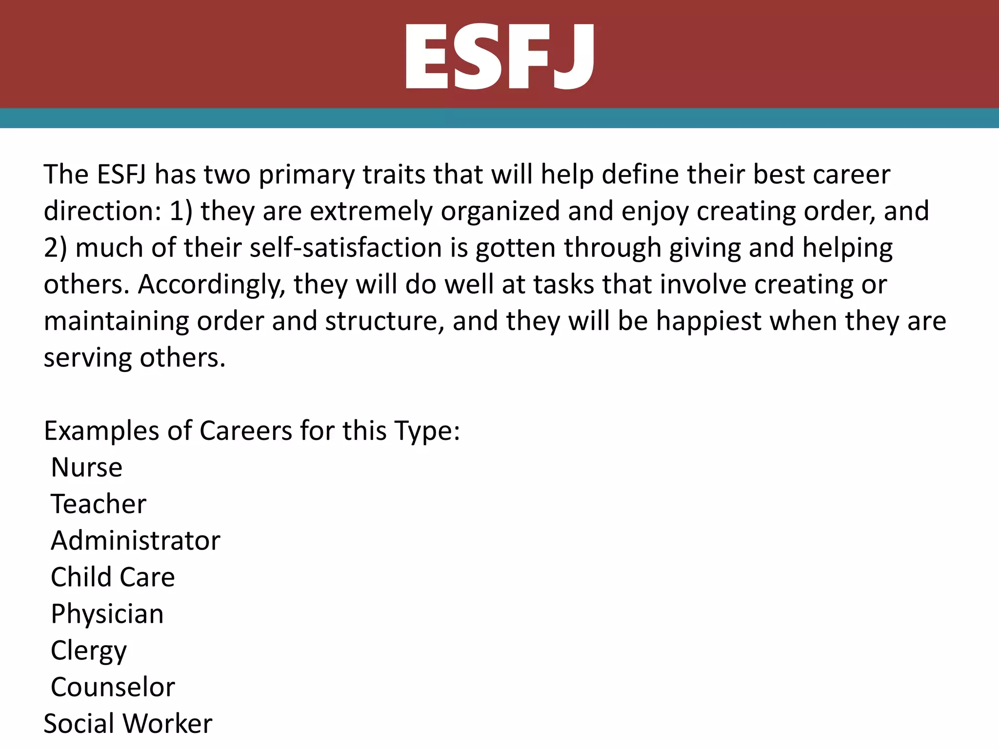 Best Careers for Your Personality Type MBTI | PPTX