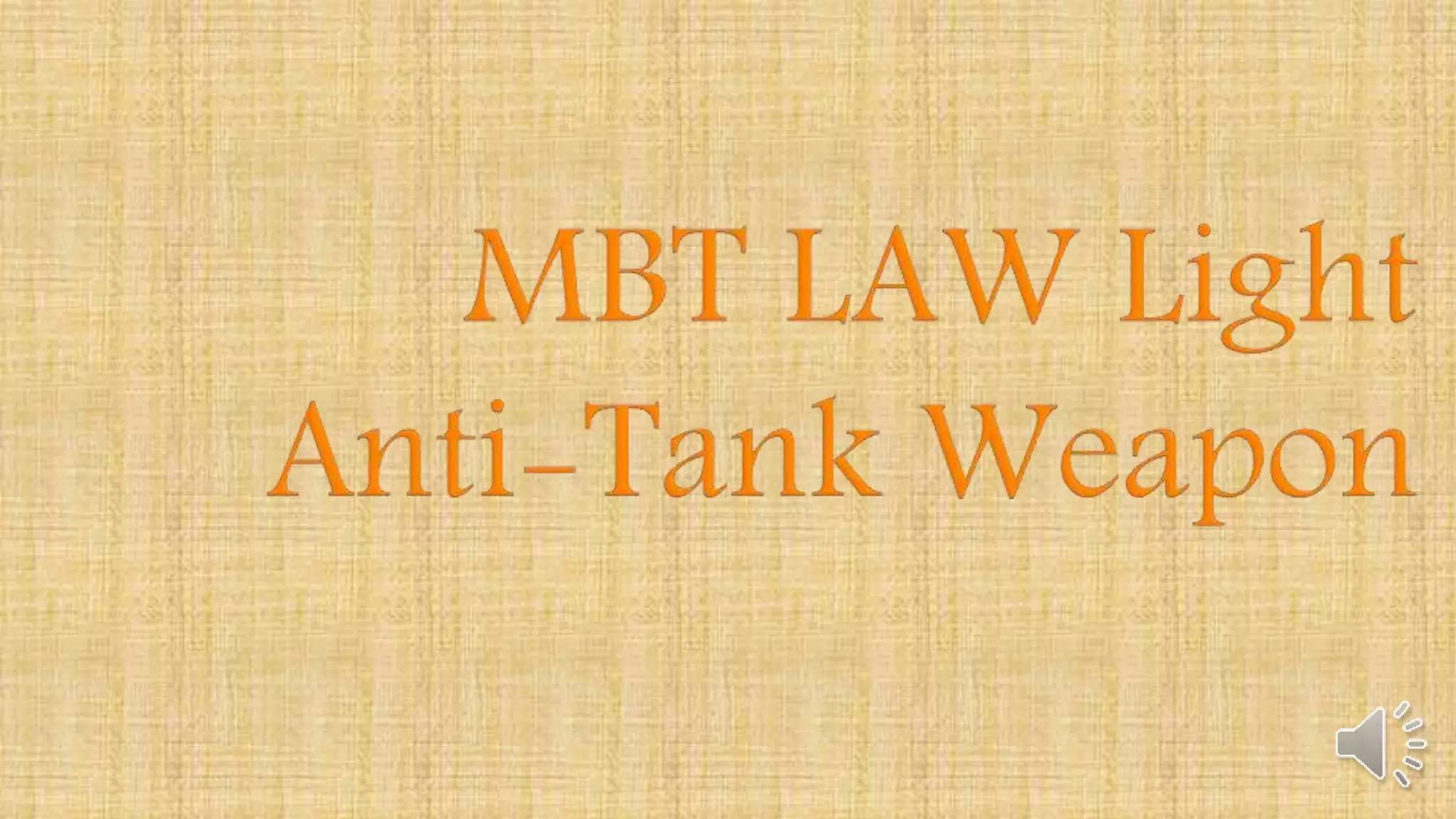 Mbt law light anti tank weapon | PPTX | Arms & Ammunition | Sensitive ...