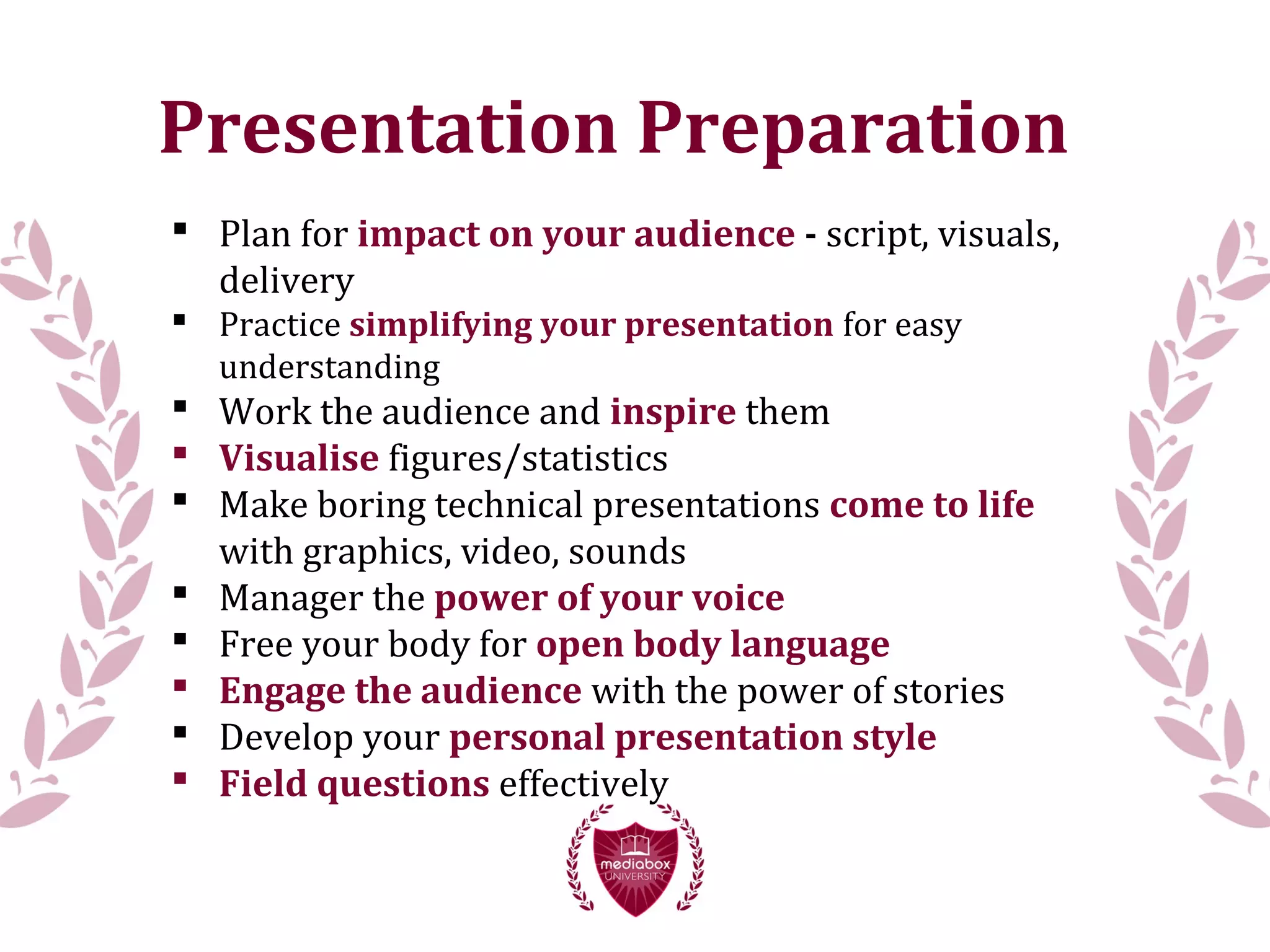 Public Speaking & Presentation Skills | PPT