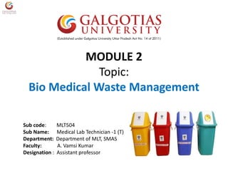Bio Medical Waste | PPT