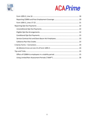 Mbwl employer's guide to aca reporting | PDF