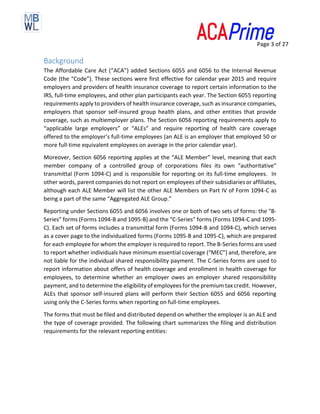 Mbwl employer's guide to aca reporting | PDF