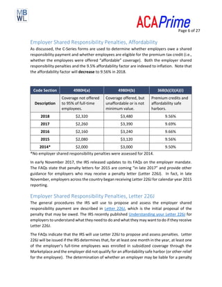 Mbwl employer's guide to aca reporting | PDF