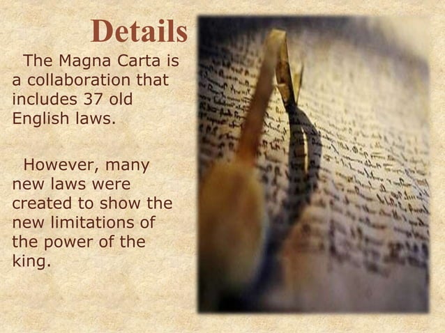 Magna Carta ( The Great Charter) | PPTX | Law