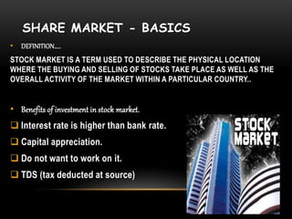 INVESTMENT IN STOCK MARKET | PPTX