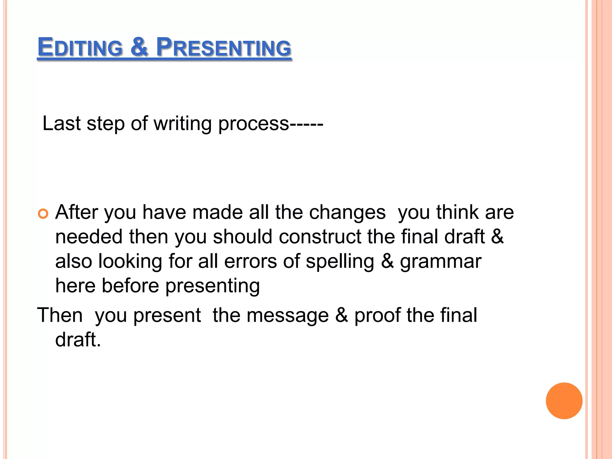 the writing process | PPTX