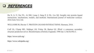 PROTIEN LIGAND INTERACTIONS | PPTX