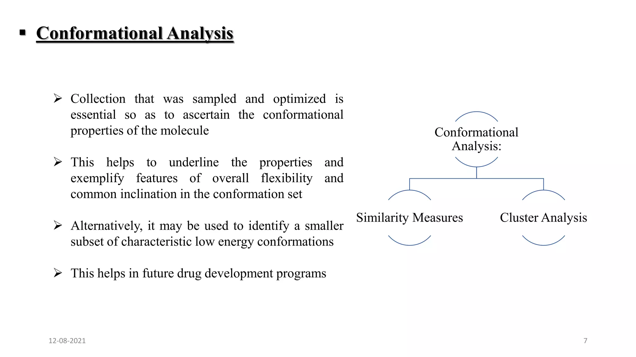 Conformational analysis – Alignment of molecules in 3D QSAR | PPTX