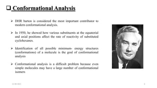 Conformational analysis – Alignment of molecules in 3D QSAR | PPTX