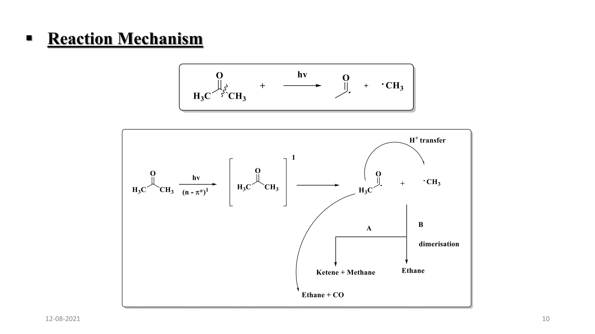 Photochemistry of Carbonyl Compound, Norrish type I and Type II ...