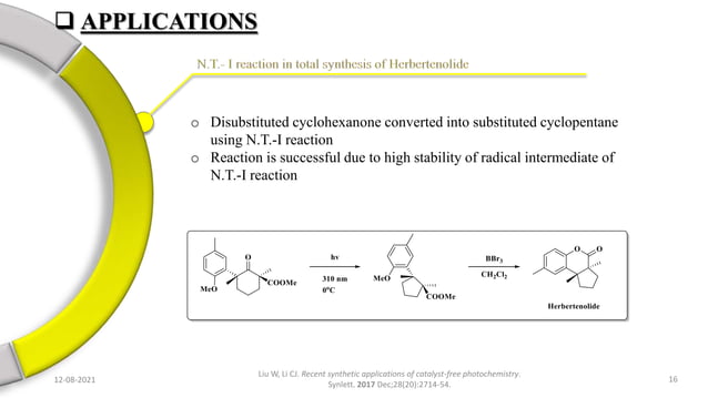 Photochemistry of Carbonyl Compound, Norrish type I and Type II ...