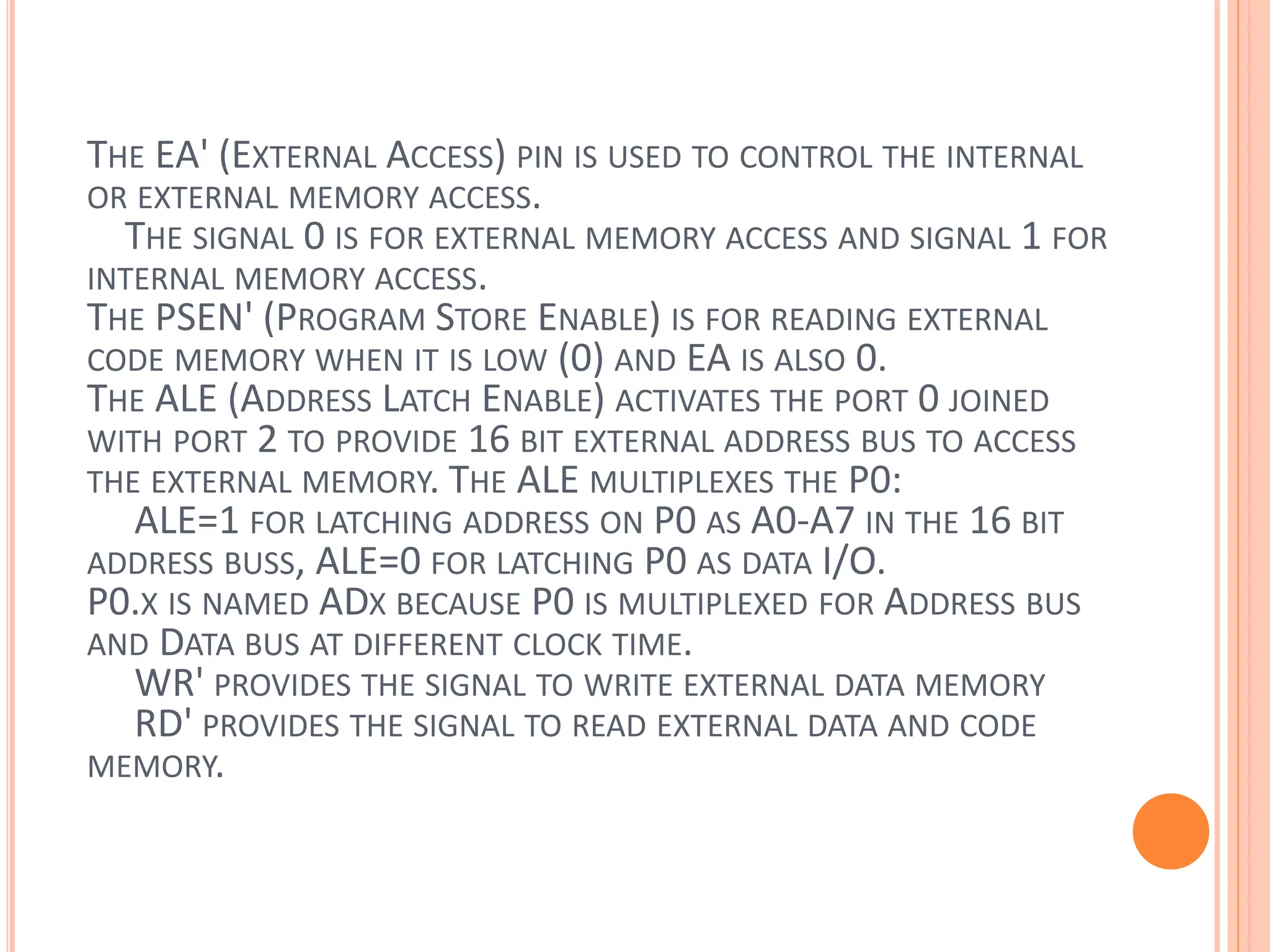 Microcontroller 8051 Architecture Basic Ppt
