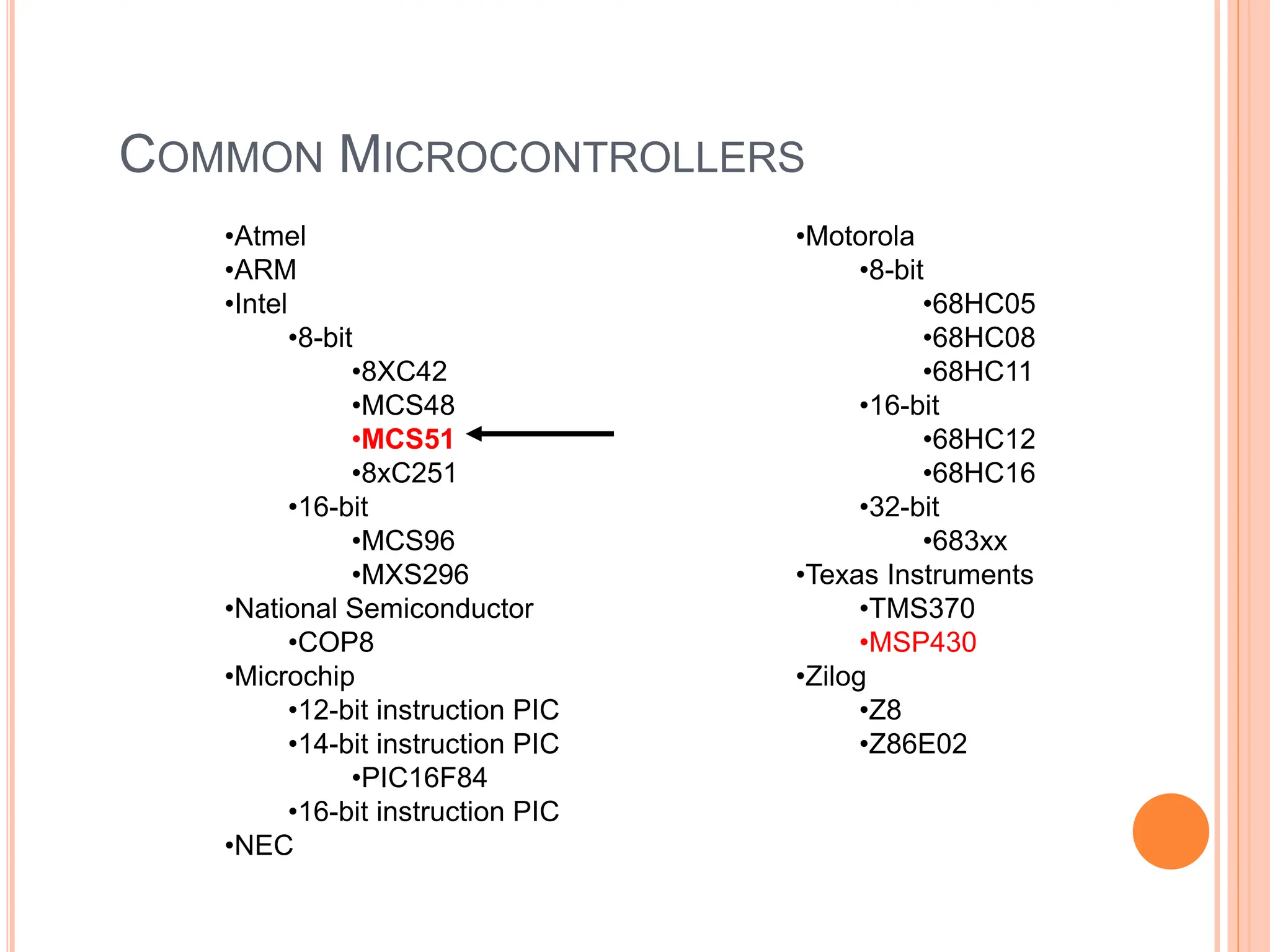 MICROCONTROLLER 8051 ARCHITECTURE BASIC.ppt
