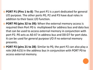 MICROCONTROLLER 8051 ARCHITECTURE BASIC.ppt