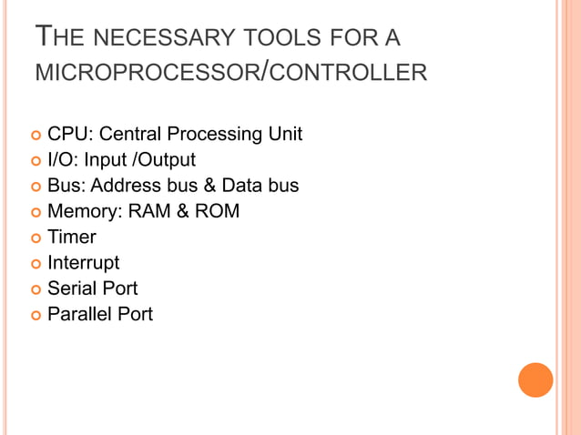 MICROCONTROLLER 8051 ARCHITECTURE BASIC.ppt MICROCONTROLLER 8051 ARCHITECTURE BASIC.ppt