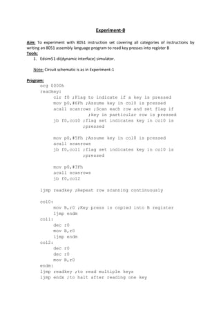 micro controllers lecture notes unit 1 and 2 | PDF