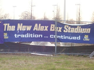 Pictures of the Old & New Alex Box Stadiums | PPT