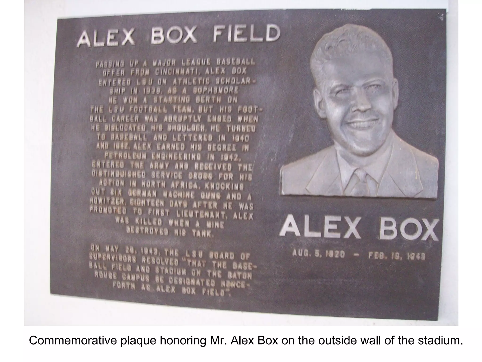 The Past & Future Alex Box Stadiums | PPT