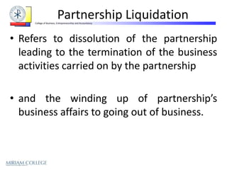AC102 PPT8 - Partnership Liquidation Lump Sum (PPT from Sir Leandro Fua ...