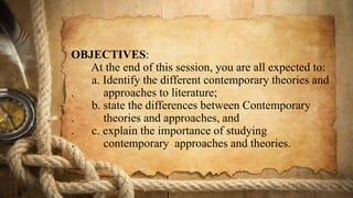 APPROACHES IN THE ANALYSIS OF CONTEMPORARY LITERATURE | PPTX