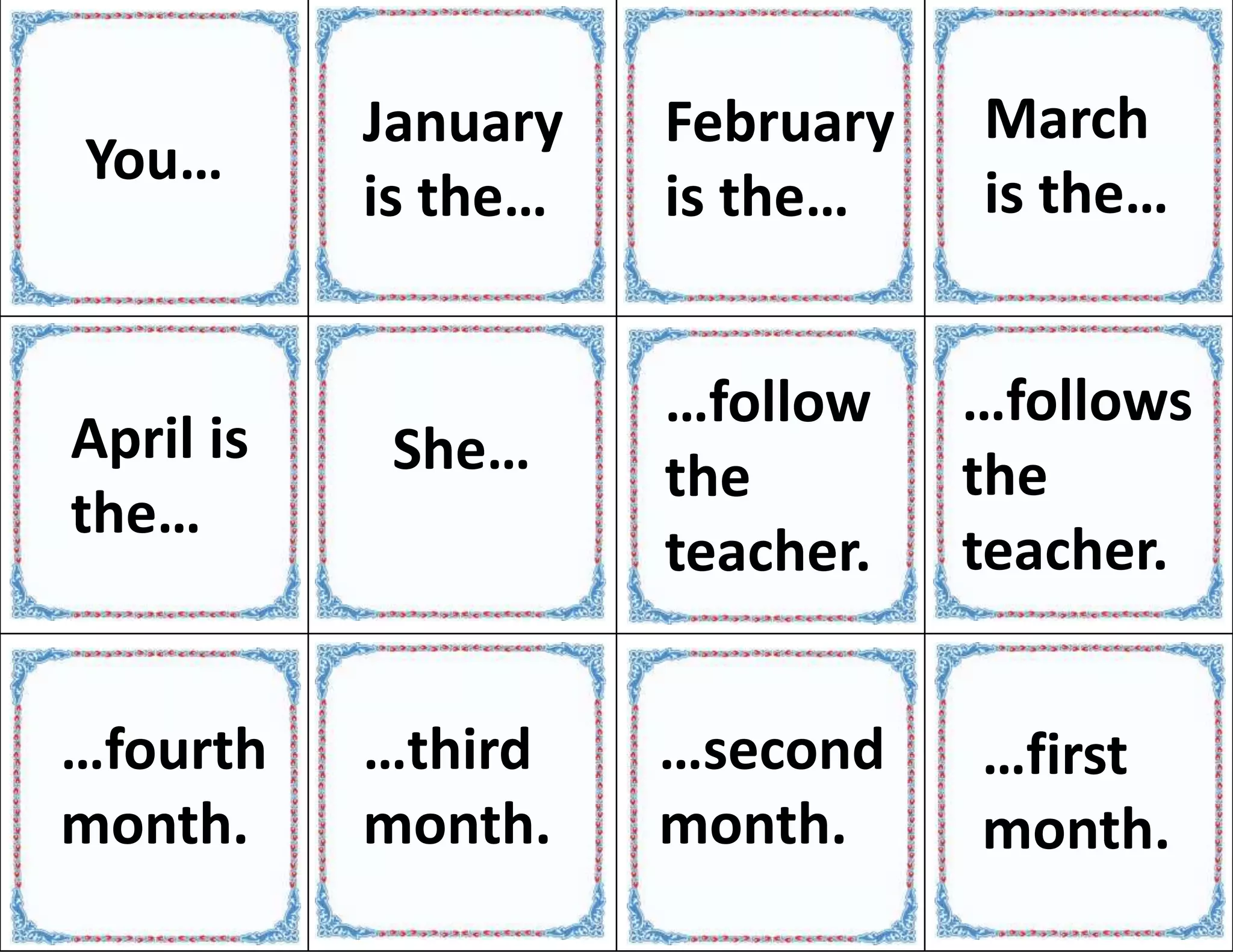 MC-L3-U1-LC2-8 Lesson 8 A Year on Earth 8 memory game | PPT