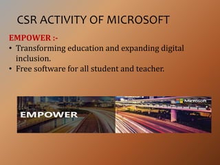 Mc microsoft CSR | PPT