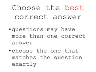 Mc Question Pointers | PPT