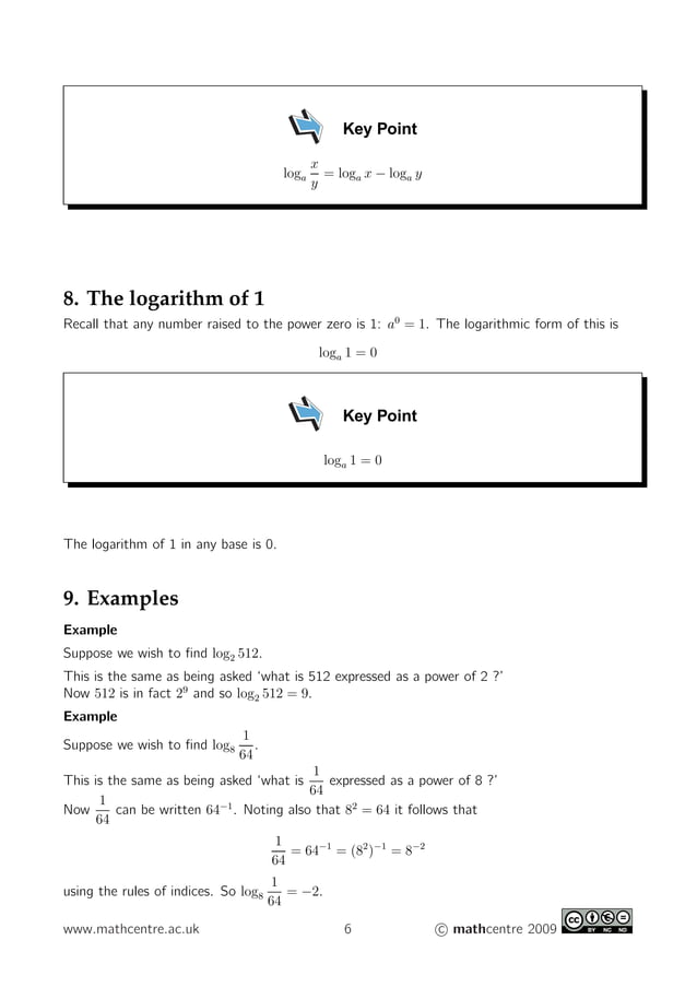 Logarithms Text | PDF