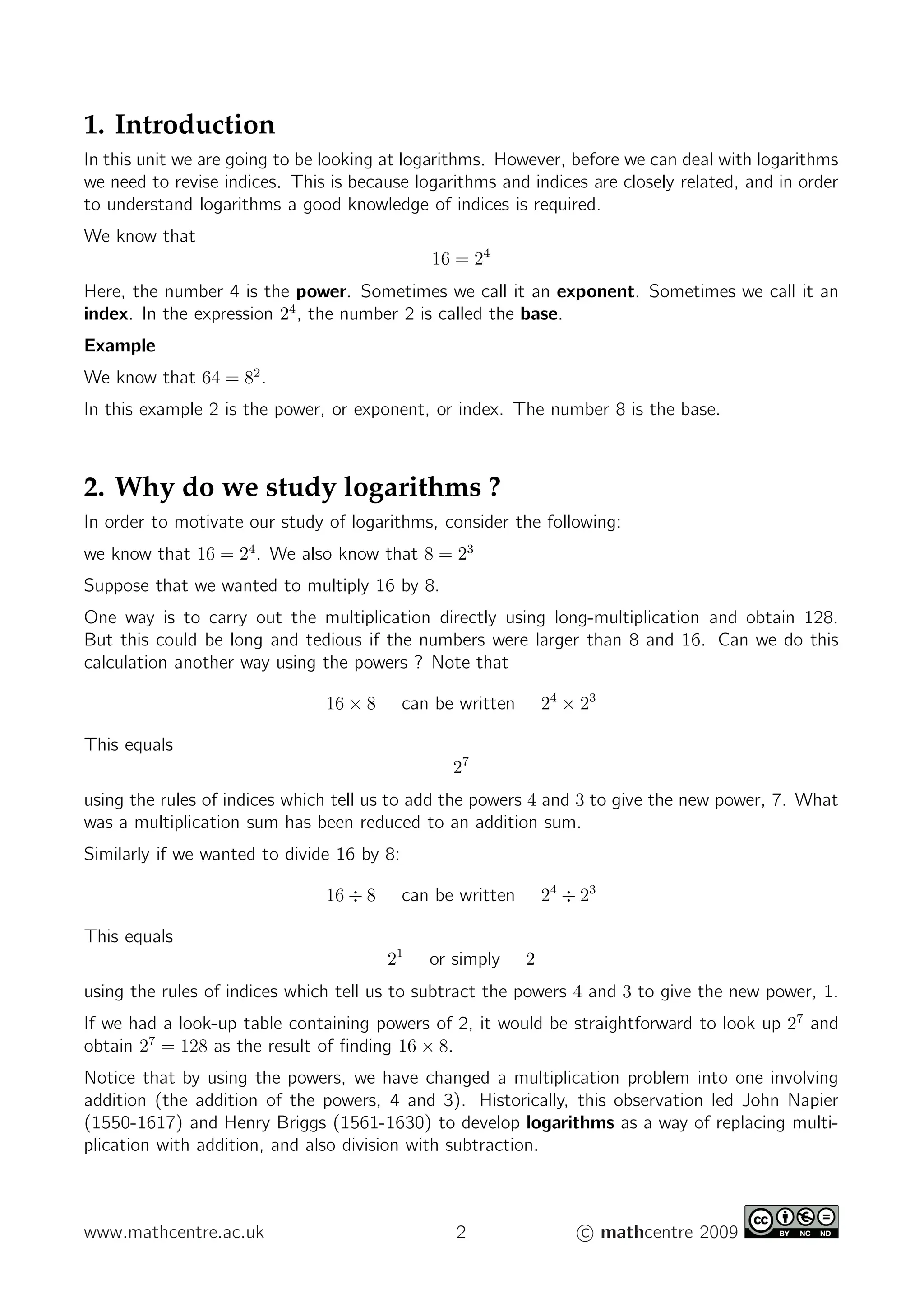 mc-ty-logarithms-2009-1.pdf igcse pots.. | PDF
