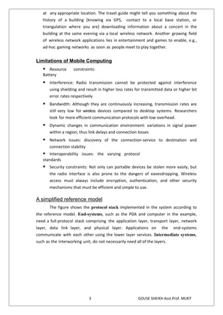 Mobile Computing I-Unit Notes | DOC