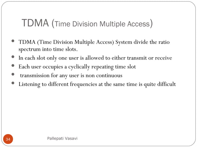 Mobile computing unit2,SDMA,FDMA,CDMA,TDMA Space Division Multi Access,Frequency Division Multi ...