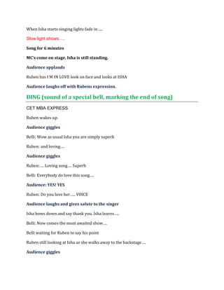 Master of Ceremony Script- Informal Style | DOCX