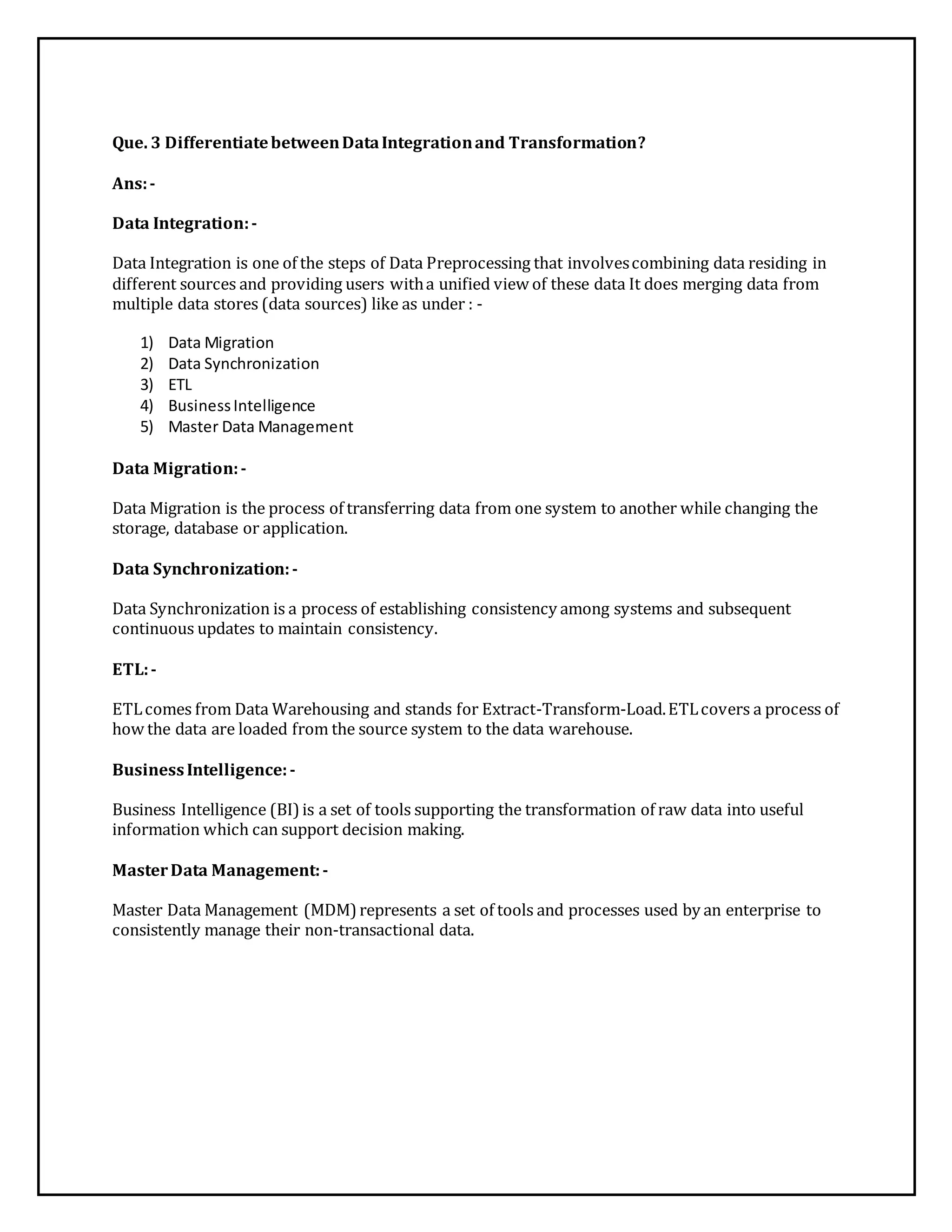 MC0088 Internal Assignment (SMU) | PDF