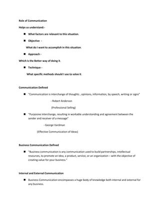 Managerial Communication 1 | PDF