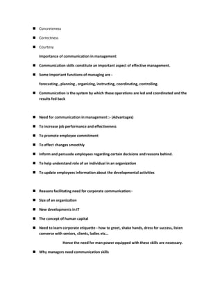 Managerial Communication 1 | PDF
