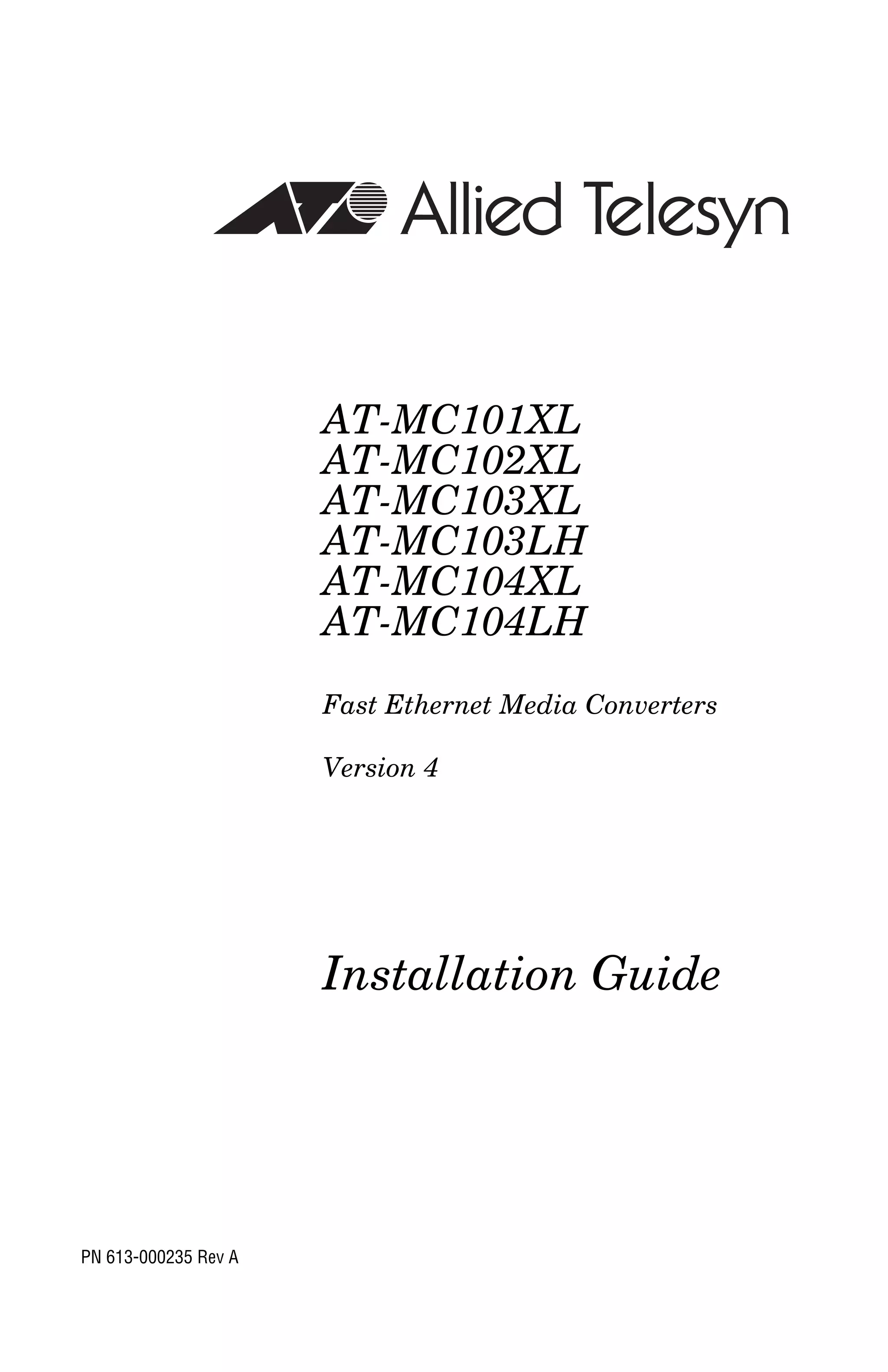 Mc100 installation guide | PDF