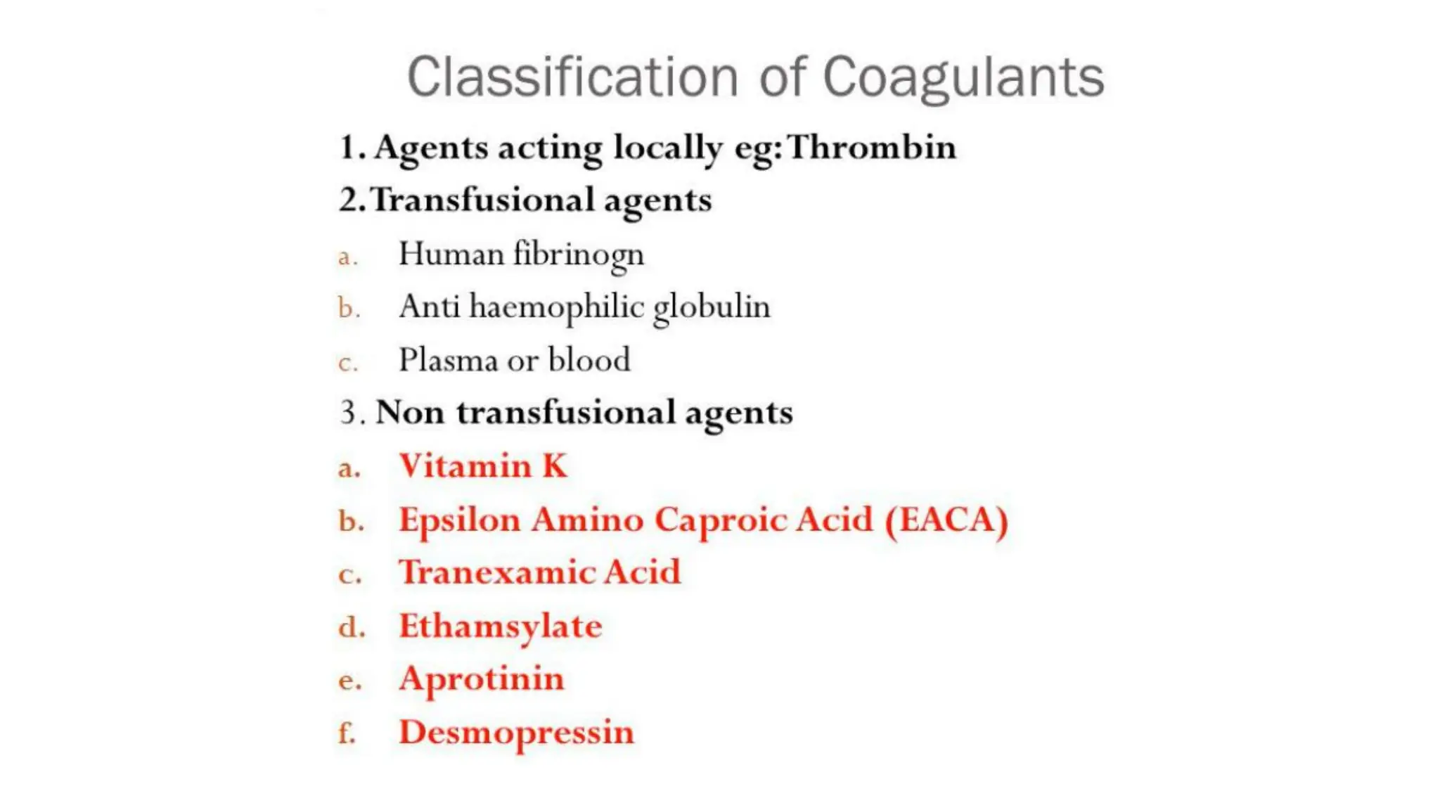 Coagulant and Anticoagulants, Medicinal Chemistry,Mr.Jimmy Alexander ...