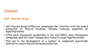 Thyroid and Antithyroid drugs, Medicinal Chemistry,Mr.Jimmy Alexander ...