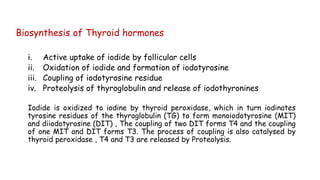 Thyroid and Antithyroid drugs, Medicinal Chemistry,Mr.Jimmy Alexander ...