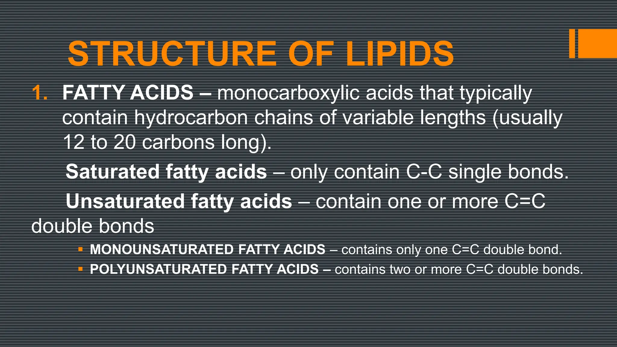 The structure of lipids and it's components | PPTX