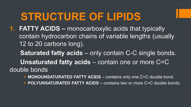 The structure of lipids and it's components | PPTX