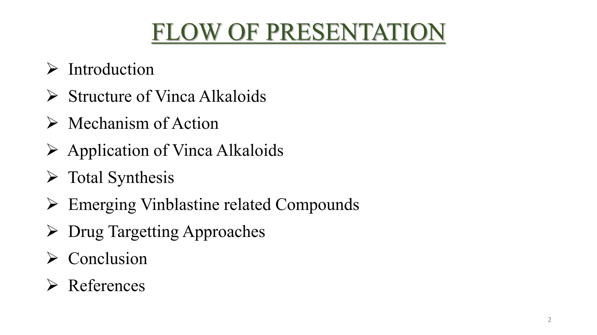 Vinca Alkaloids as Anticancer Agents (Looking back and peering ahead ...